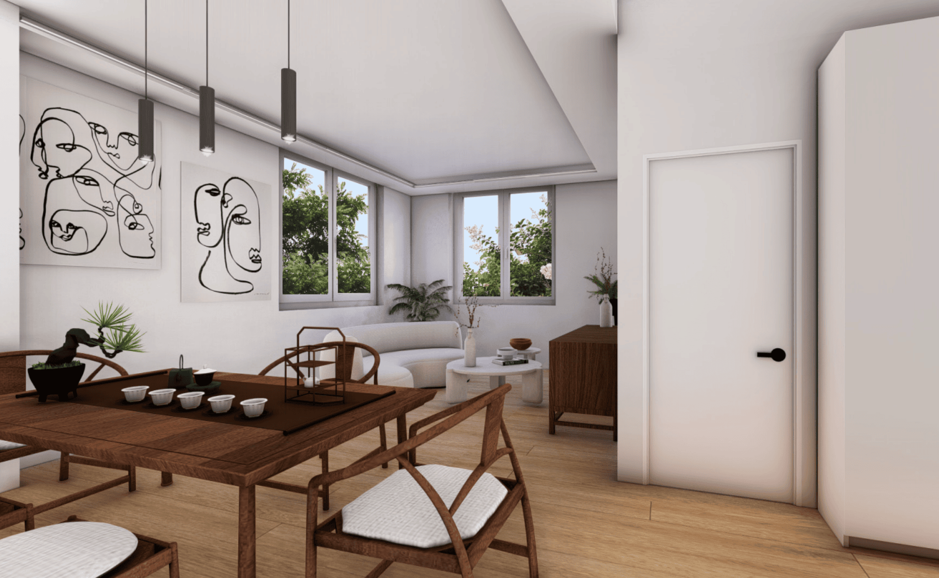 Faux plafond led en placo : une transformation design de votre salon ...